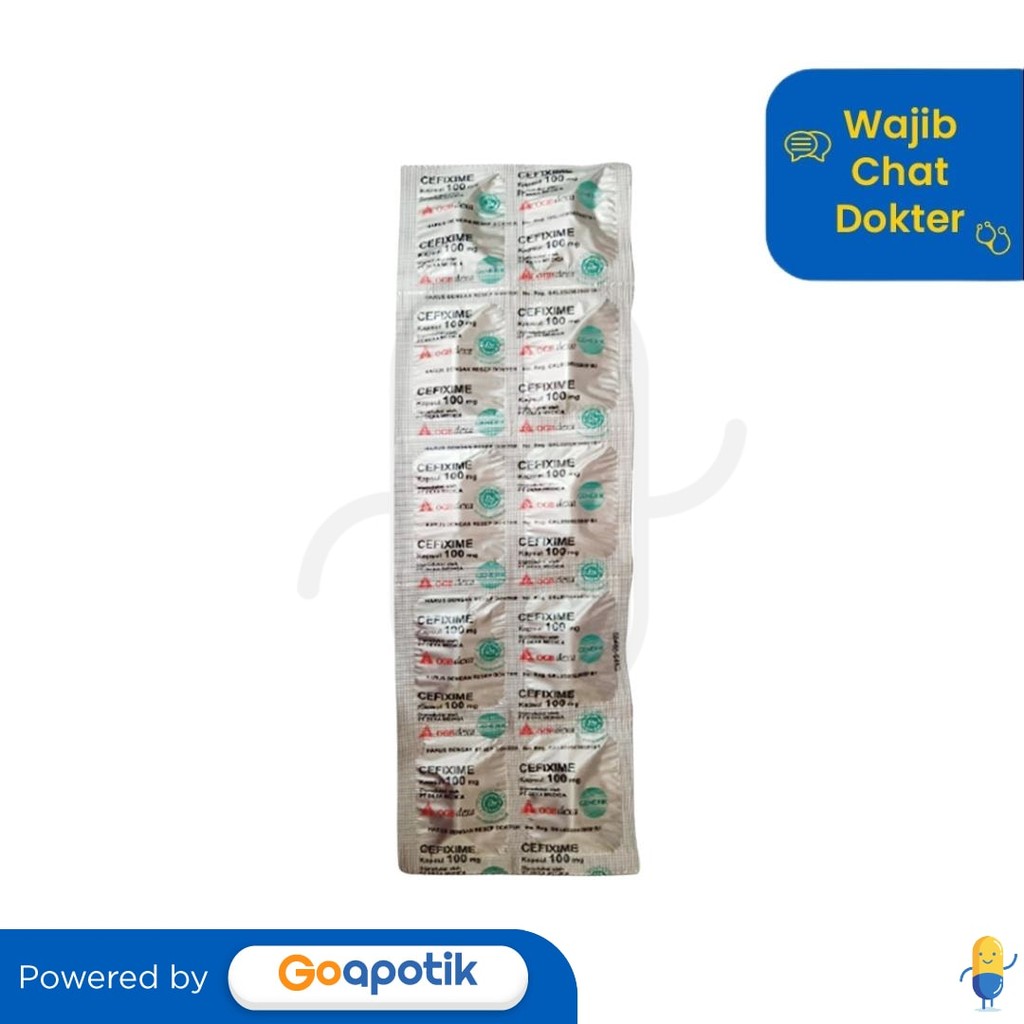 Jual Cefixime Ogb Dexa Medica 100 Mg Strip 10 Kapsul | Shopee Indonesia