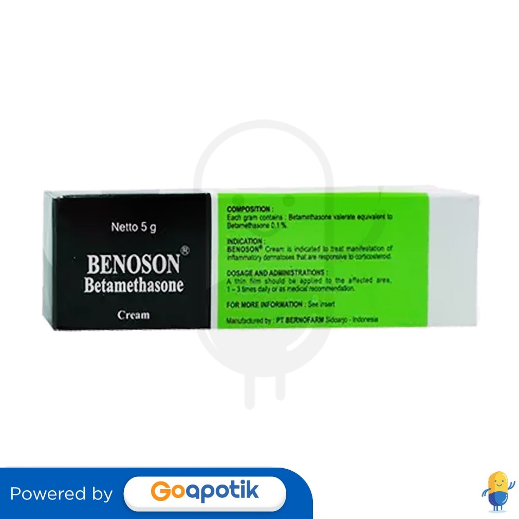 Jual Benoson Cream Isi 5 Gram Tube | Shopee Indonesia
