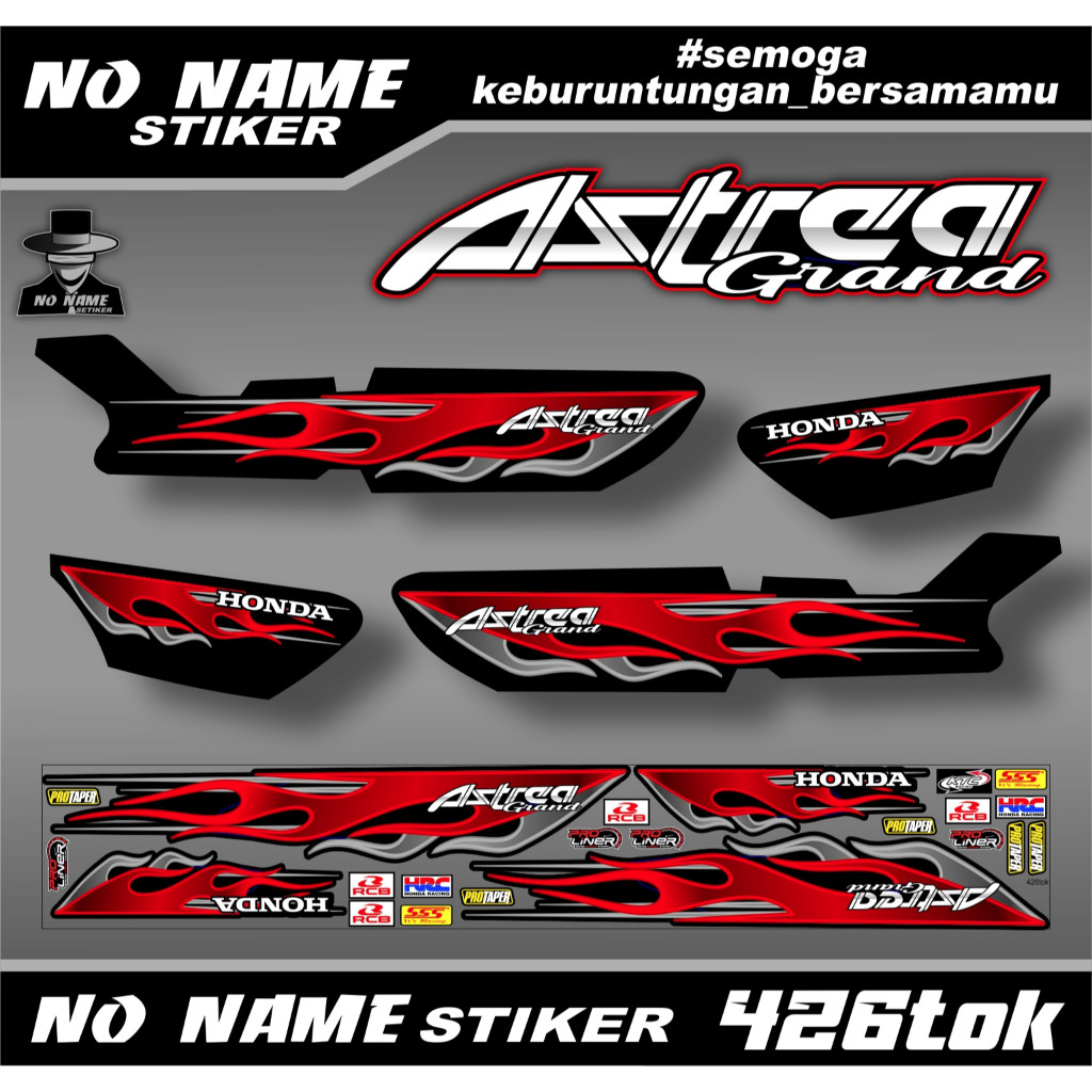 Jual Stiker Striping Astrea Grand Variasi | Stiker Astrea Grand ...