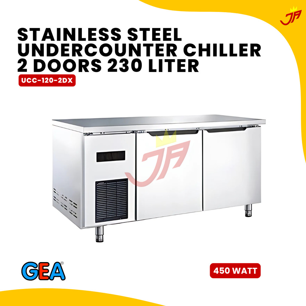 Jual GEA S/S Under Counter Chiller 2 Pintu UCC 120 2DX / UCC120 2DX ...