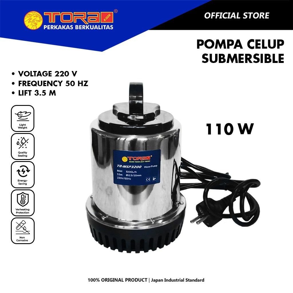 Jual TORA Pompa Celup Magnet Submersible 110 W - Pompa Kolam Air Water Pump | Shopee Indonesia