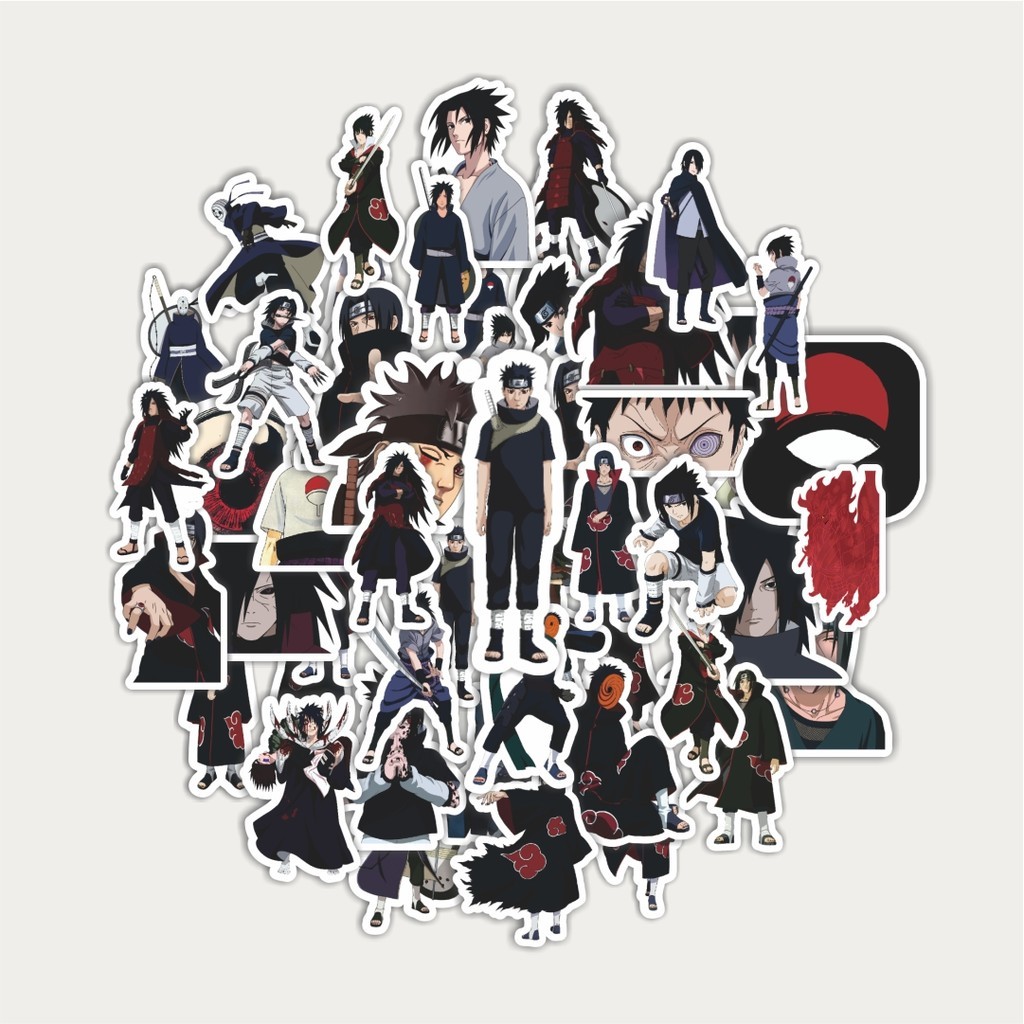Jual Sticker Pack Stiker Anime Itachi Uchiha & Sasuke Uchiha | Sticker ...