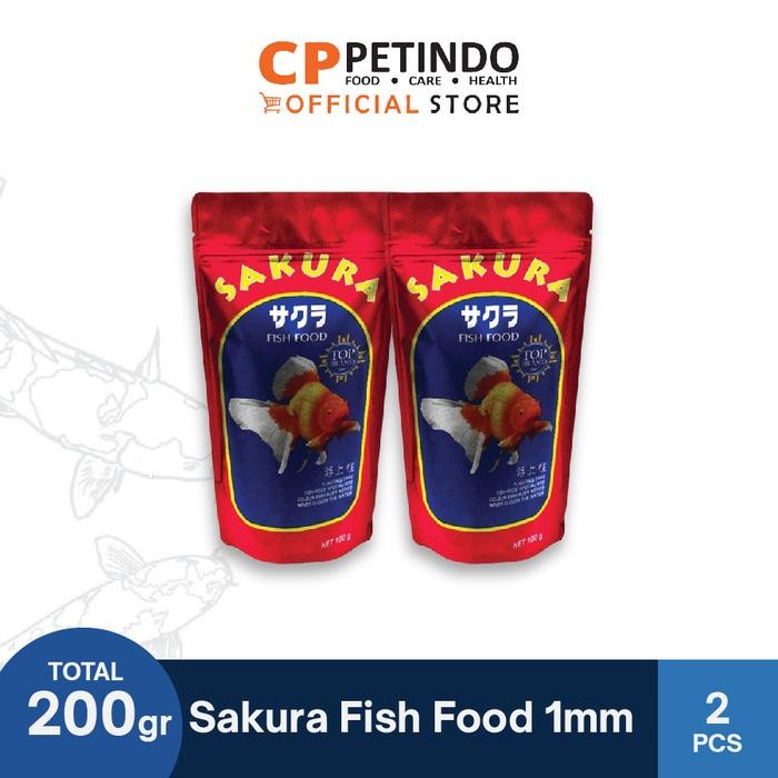 Jual Sakura Fish Food Floating Type 1mm Pakan Ikan Hias 100gr - Isi 2 ...