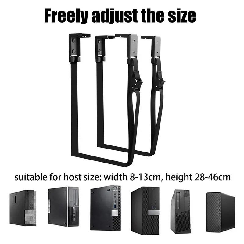 Jual Universal Pc Case Holder Under Desk Cpu Stand Wall Mounted ...