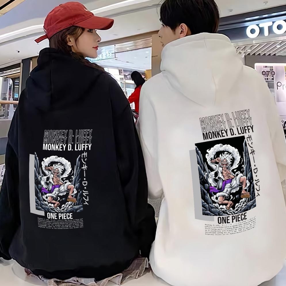 Jual HOODIE MOTIF LUFFY GEAR 5 HOODIE COUPLE PASANGAN KEKINIAN COWOK ...