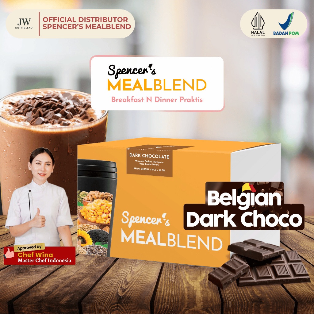 Jual Spencer's MealBlend Belgian Dark Choco | Minuman Diet Rasa Cokelat ...