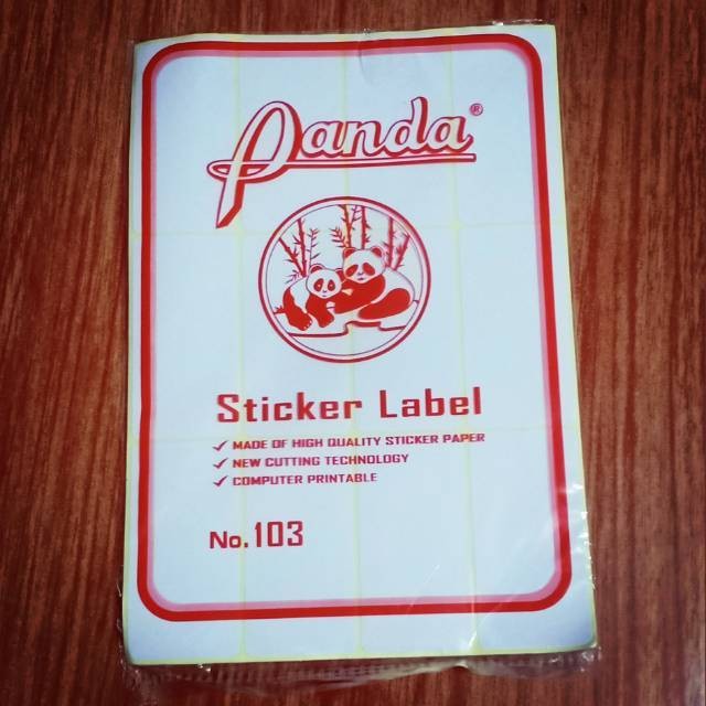 Jual (CCK STORE) LABEL STIKER NAMA / self adhesive label/ stiker label ...