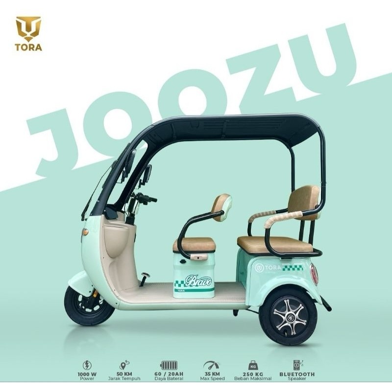 Jual SEPEDA LISTRIK BAJAJ RODA TIGA 3 ATAP JOOZU TORA MOBIL GOLF AKI ...