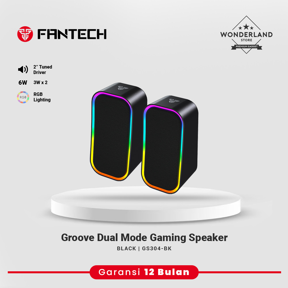 Jual Fantech GROOVE GS304 Speaker Gaming Bluetooth 2 Speakers RGB Light ...