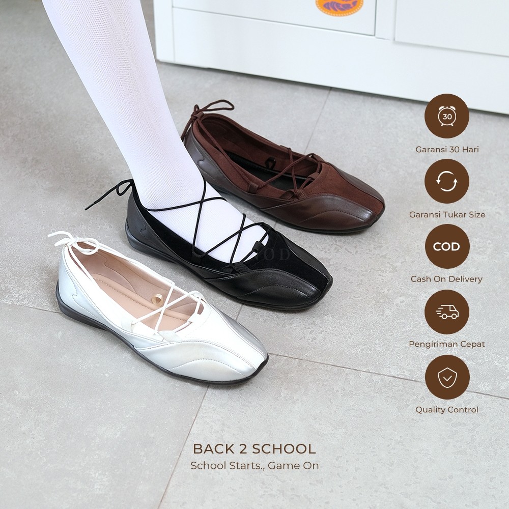 Jual CF45RF WINOD Dissa Sepatu Ballerina Sneakers Speedcat Slip On ...