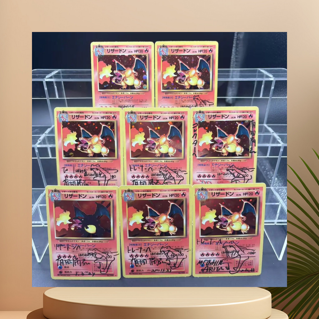 Jual DIY PTCG Collection Cards 1996 P.M. JAPANESE BASIC CHARIZARD Sign ...