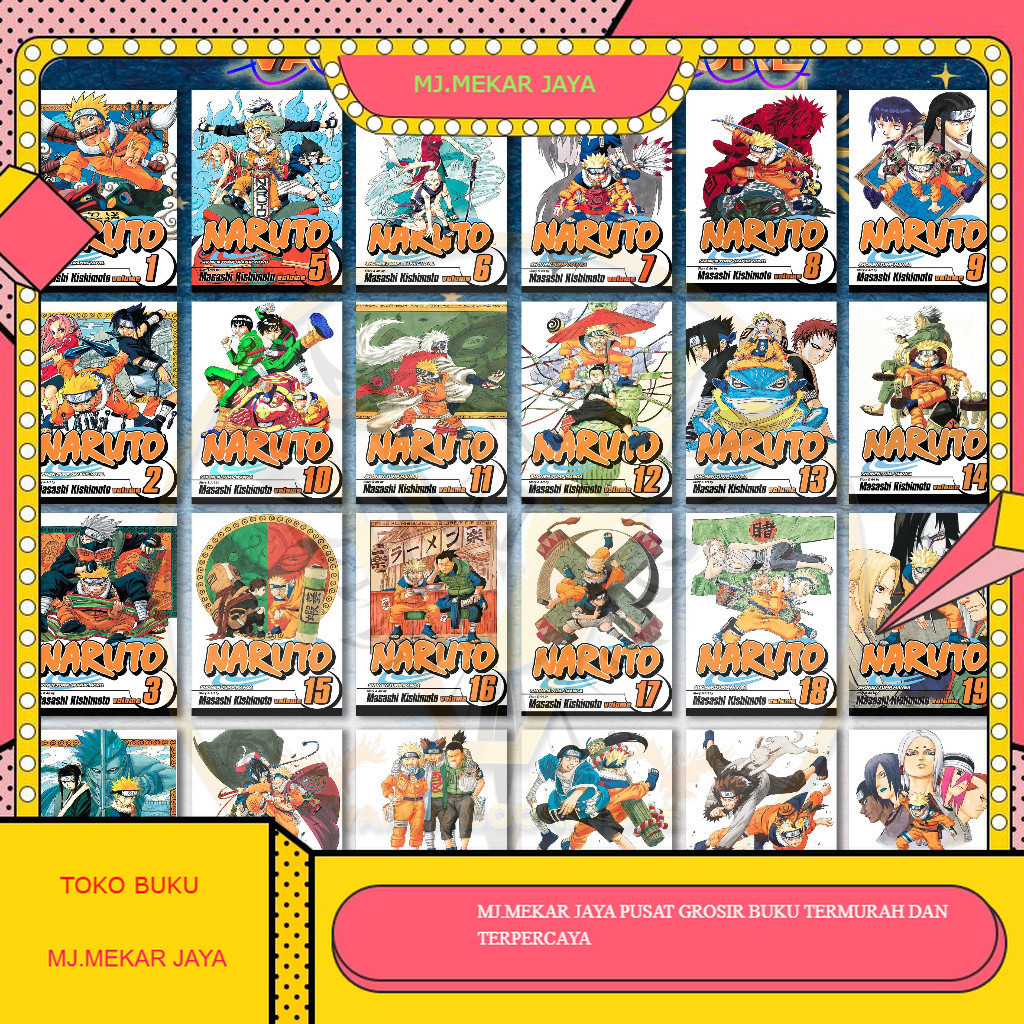 Jual Buku Naruto, Vol. 1 - 30 Books Series Uzumaki Naruto (Naruto ...
