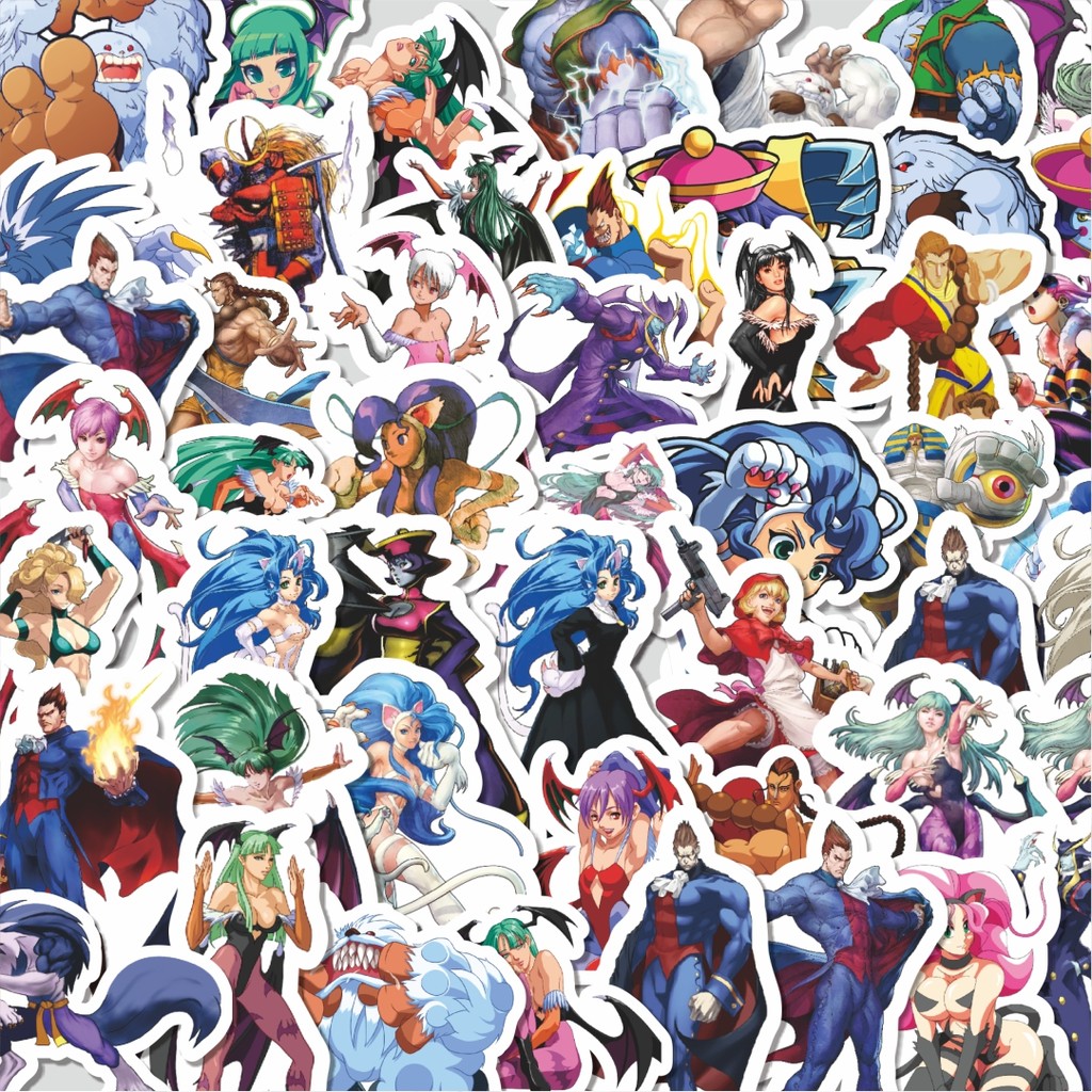 Jual Stiker Cutting Pack Stiker Video Game Series Darkstalker Character ...
