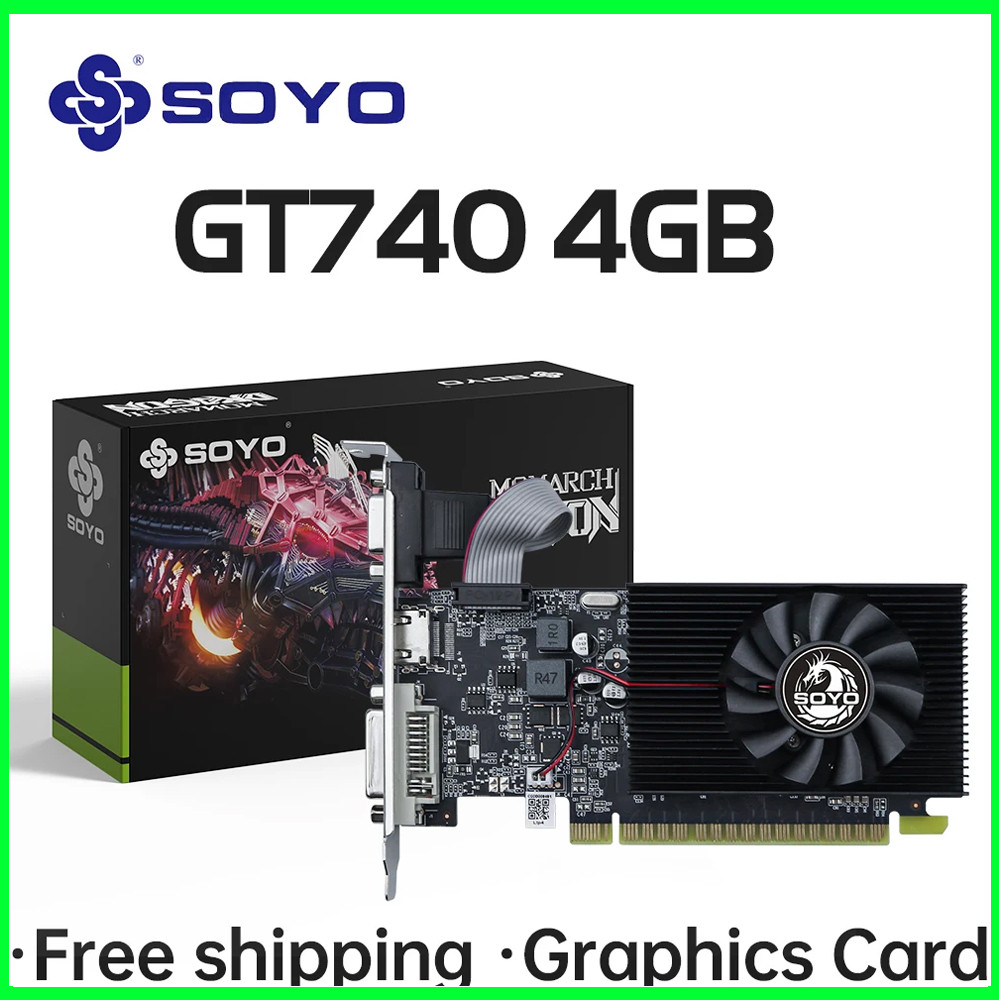 Jual SOYO Half-height Graphics Cards NVIDIA GT740 4G GDDR3 128bit Video ...