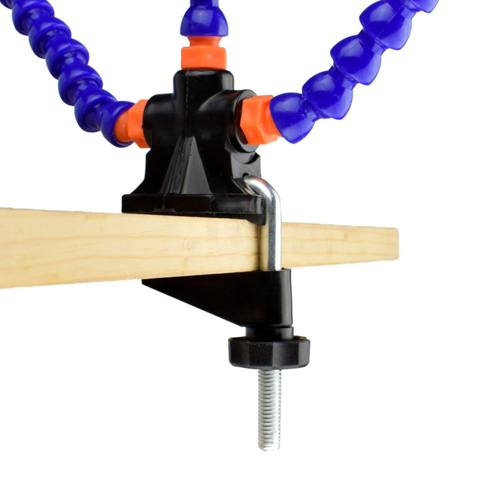 Jual Bench Vise Table Clamp Soldering Station with Flexible Arms ...