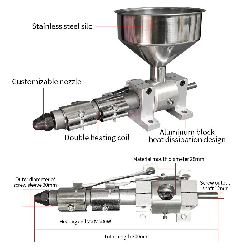 Jual ZTEN Single Screw Extruder Small Desktop Plastic Extruder ...