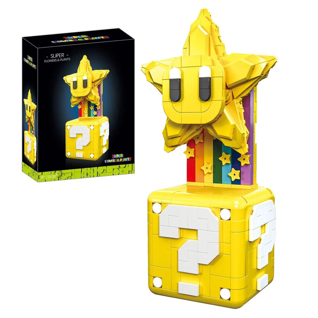 Jual Super Mario Bros 3D Building Blocks Set - Yoshi Luigi Star ...