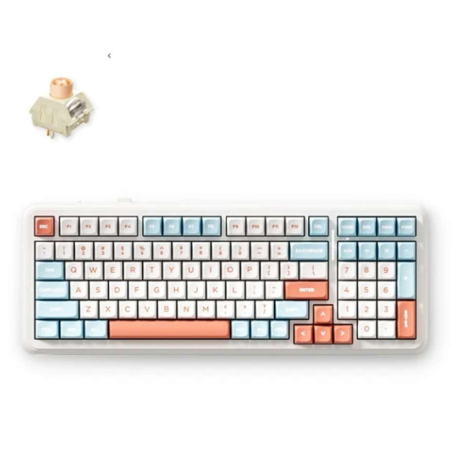 Jual MCHOSE K99 V2 Mechanical Keyboard Horizon Orange, Icy Creamsicle ...