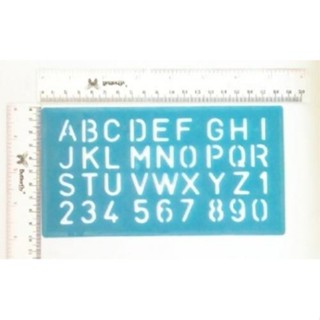 Jual Penggaris Cetakan Huruf Angka Butterfly HA 250 Mal Kecil | Shopee ...