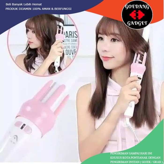 Jual ALAT CATOKAN KERITING OTOMATIS RAMBUT PENGERITING RAMBUT CEPAT PRAKTIS PORTABLE HAIR CURLER ...