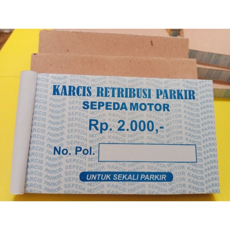 Jual KARCIS PARKIR MOTOR MOBIL NOMINAL 2 RIBU 4 RIBU 6 RIBU 7 RIBU 10 ...