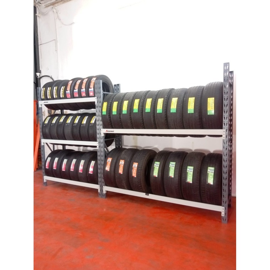 Jual 6TR2020 RACK GUDANG BESI RACK PEYIMPANAN BAN MOBIL TINGGI 2 METER ...