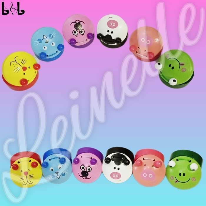 Jual Wooden Animal Castanet Kastanyet Kayu bentuk binatang | Shopee ...