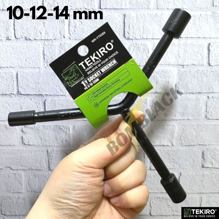 Jual TEKIRO Kunci Sok Y Kunci Sock 10x12x14mm 10-12-14 mm 10mm 12mm ...