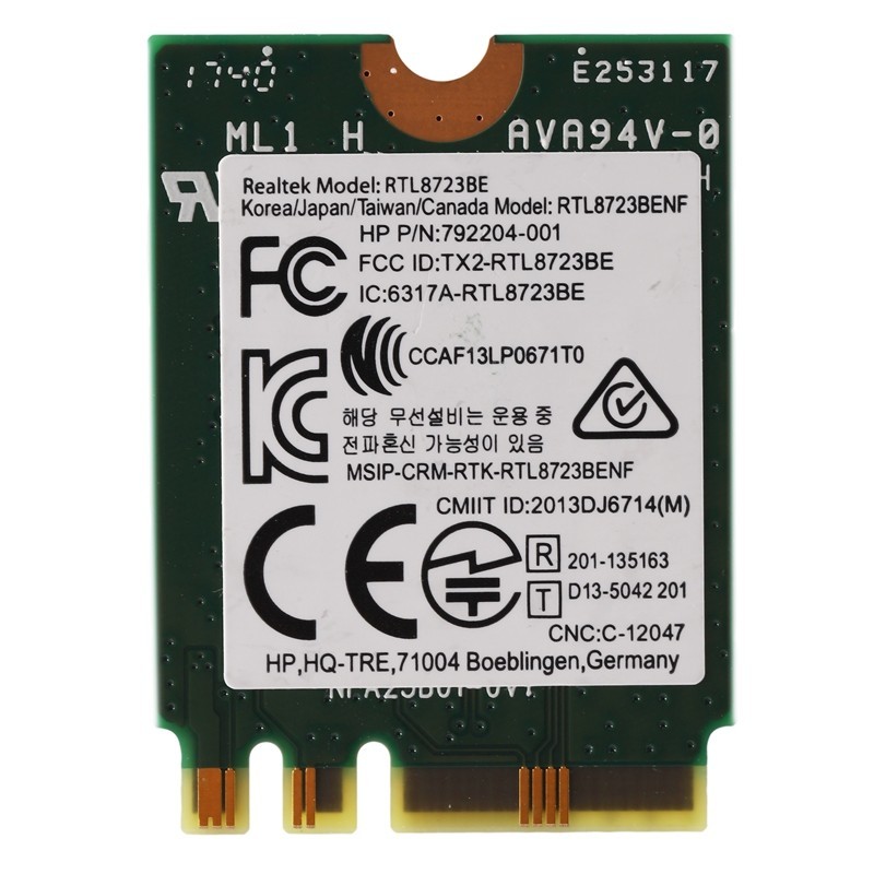 Jual Wireless Adapter for Realtek RTL8723BE 802.11N WiFi Card Bluetooth ...