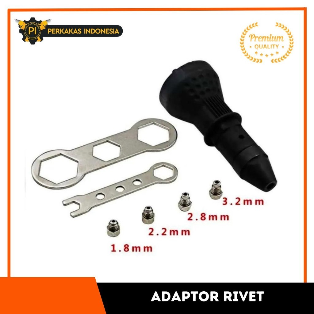 Jual Adapter Rivet Adaptor Bor Tang Penyambung Paku Ripet Converter ...