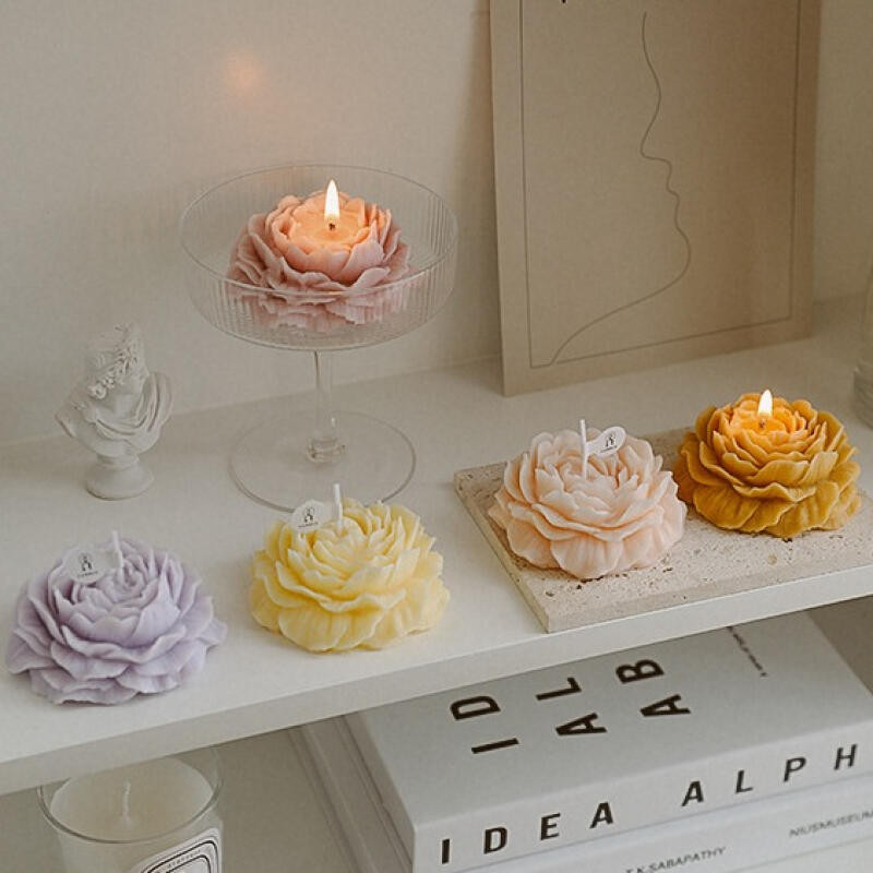 Jual Rose Peony Scented Candle Lilin Dekorasi/Cake Dessert Souvenir ...