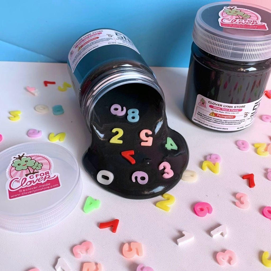 Jual NUMBERS AND ALPHABET SLIME BY CFORCLOVER mainan sensorik motorik ...