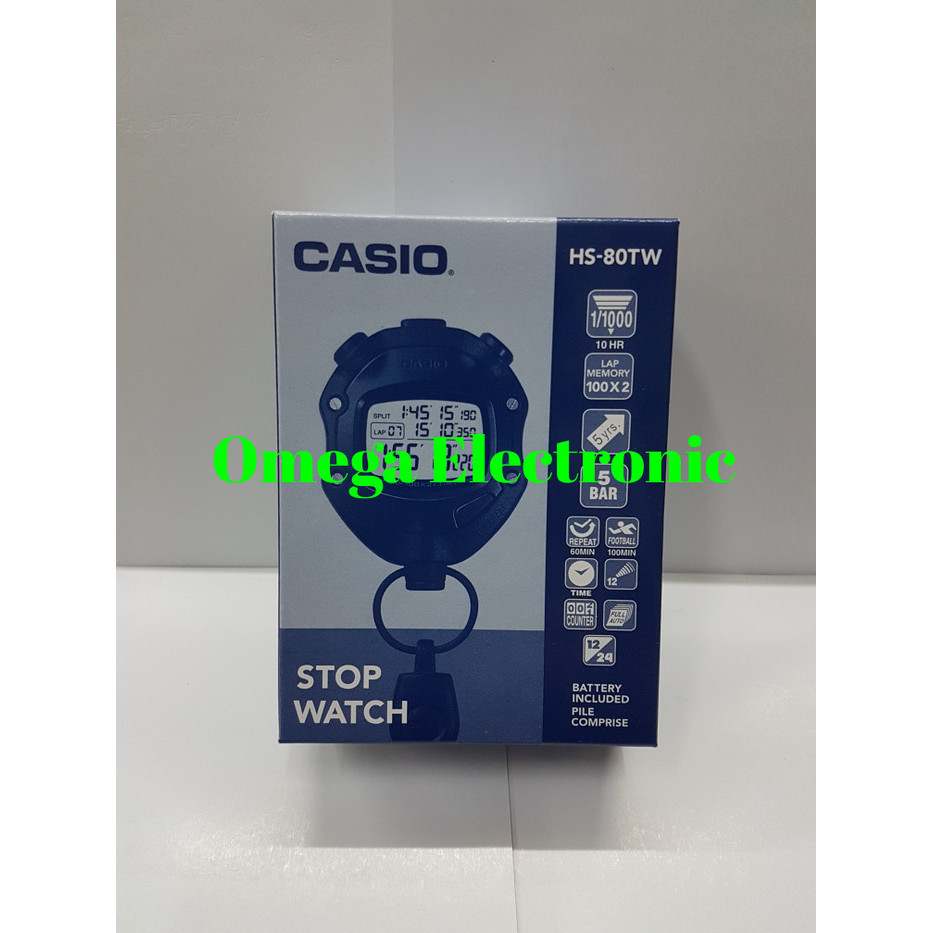 Jual Stopwatch Casio HS 80TW - Alat Pengukur Waktu HS-80TW HS 80 TW ...