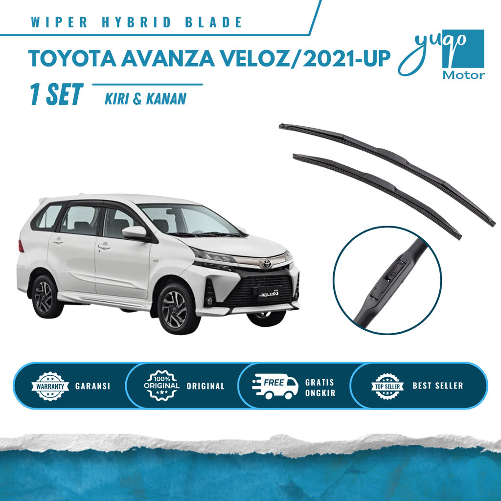 Jual Wiper Hybrid Mobil Toyota Avanza 2021-2024 1 Set Kiri dan Kanan ...