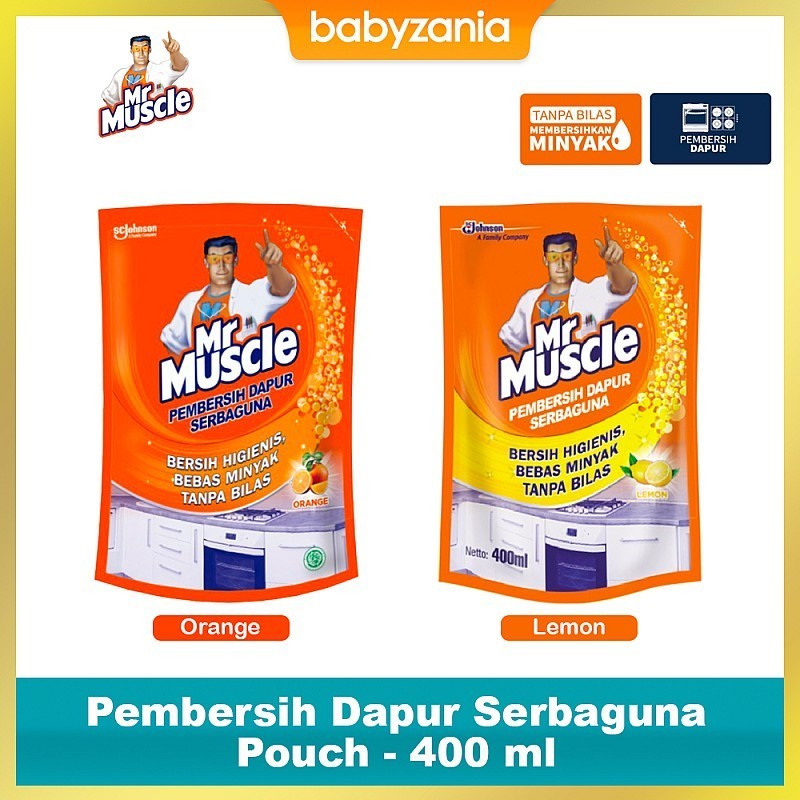 Jual Mr Muscle Kitchen Pembersih Dapur Serbaguna Pouch - 400 ml ...
