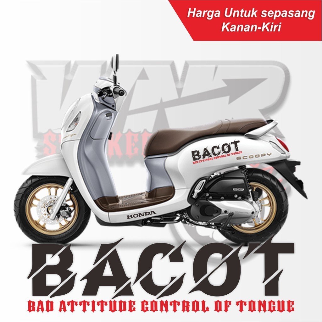 Jual Sticker bacot stiker matic universal | Shopee Indonesia