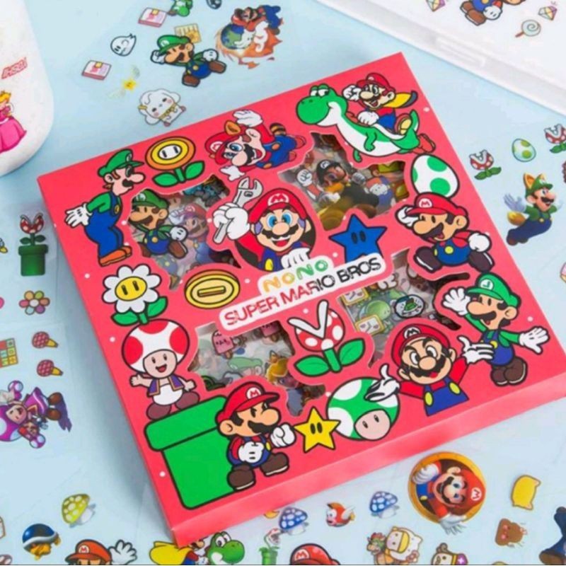 Jual [RF] Sticker Super Mario Bross Stiker Nono Momo Viral Waterproof ...