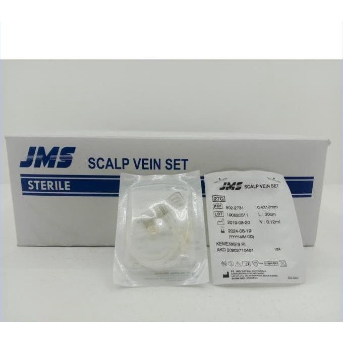 Jual Wing Needle JMS / Scalp Vein Set / Spuit Kupu-Kupu 23 25 27G (ECER ...