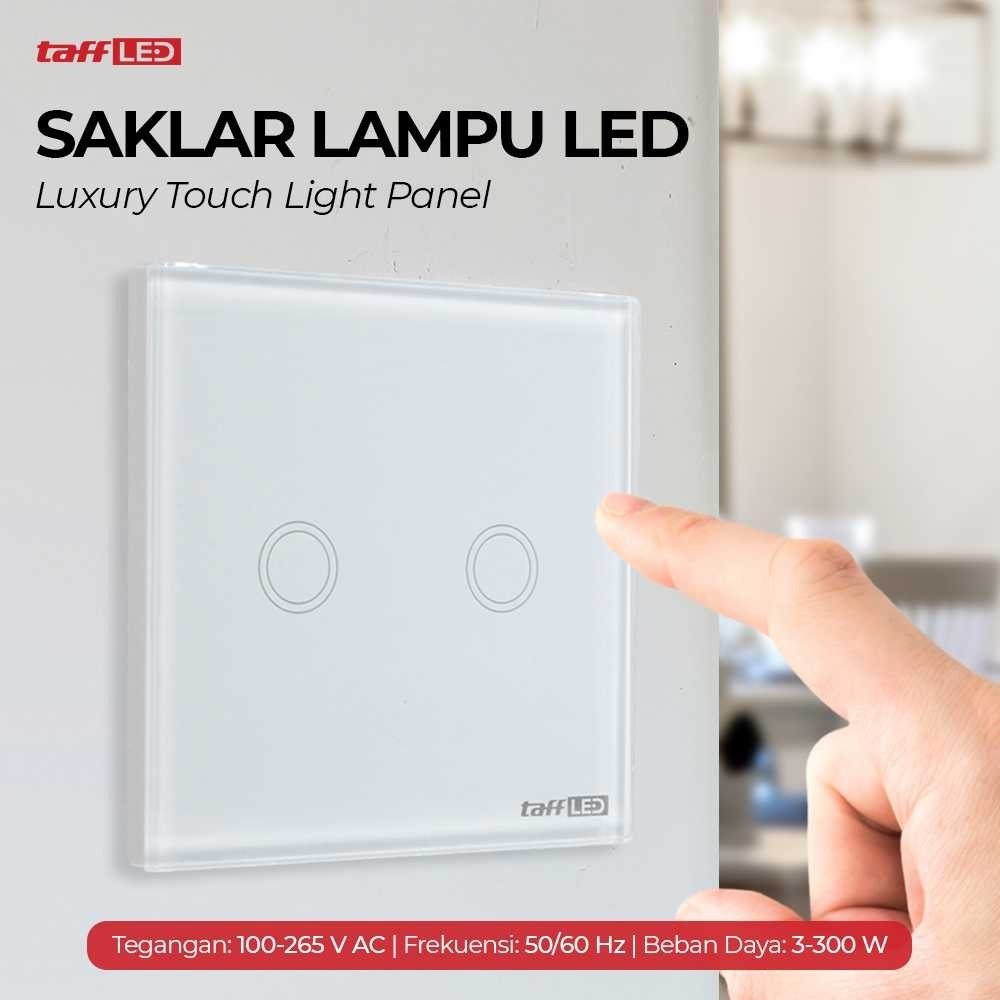 Jual COD Saklar Lampu Rumah LED 1 2 3 Tombol Model Touchscreen Layar ...