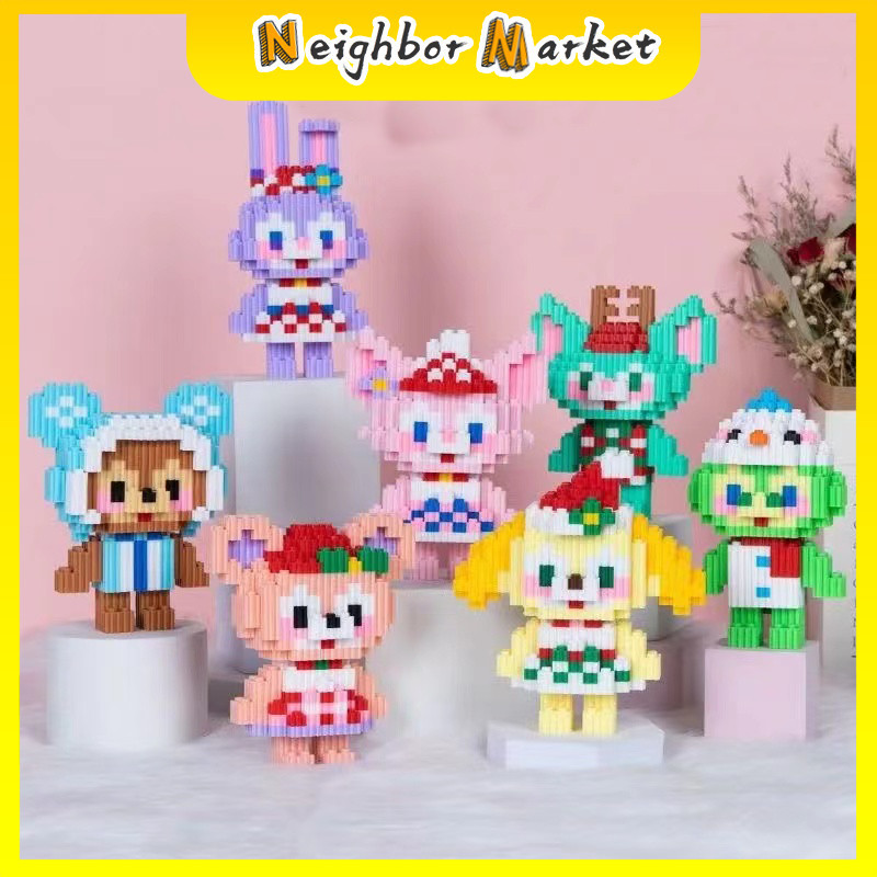 Jual Building blocks Cinnamon Dog Kuromi Ornaments Building Blocks ...