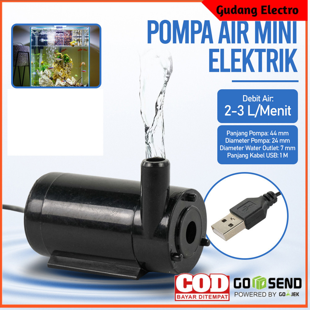 Jual Pompa Air Mini Elektrik Mikro Water Diaphragm Pump USB DC 5V ...