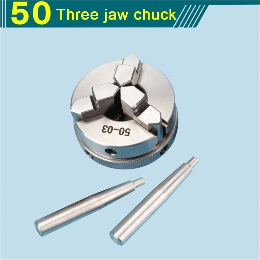 Jual High Precision Lathe Chuck 50mm Three Jaw Chuck Mini DIY Metal ...
