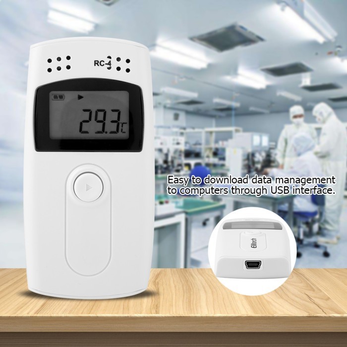 Jual Temperature Data Logger ELITECH RC4 Thermometer USB RC4 RC 4 Loger ...