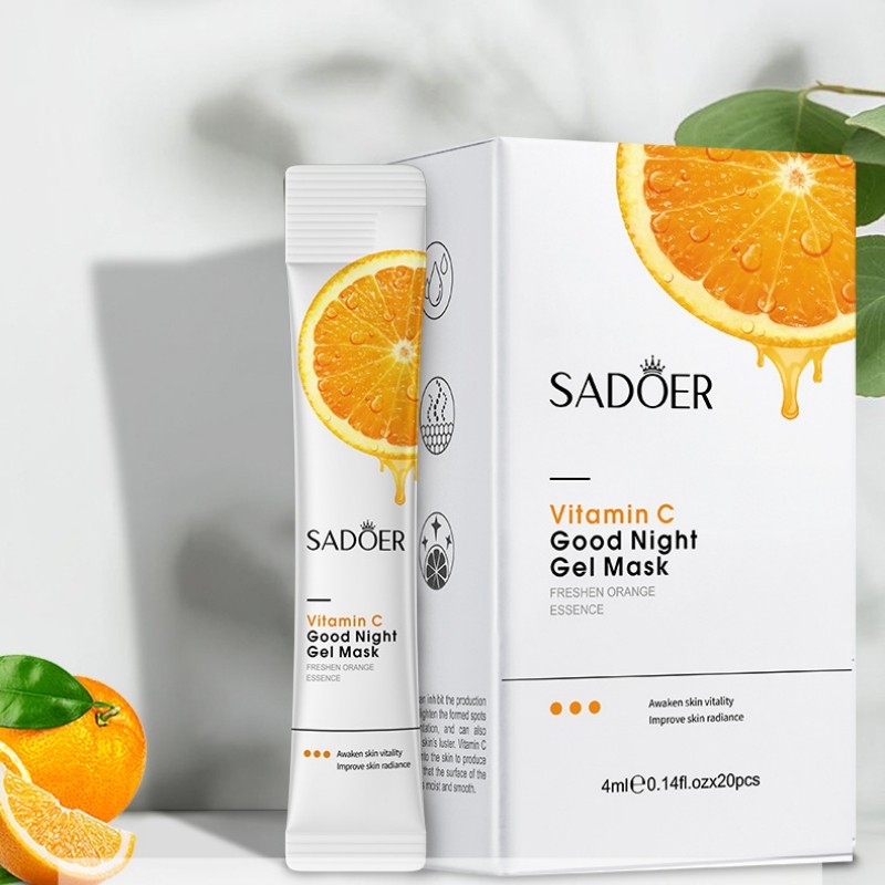 Jual SADOER Good Night Gel Mask Sachet Vitamin C Skin Care Moisturize Melembabkan Hidrasi Kulit ...