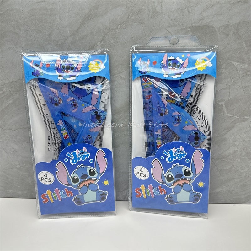 Jual 1Set Disney Stitch Creative Ruler Sets Student Study Stationery ...