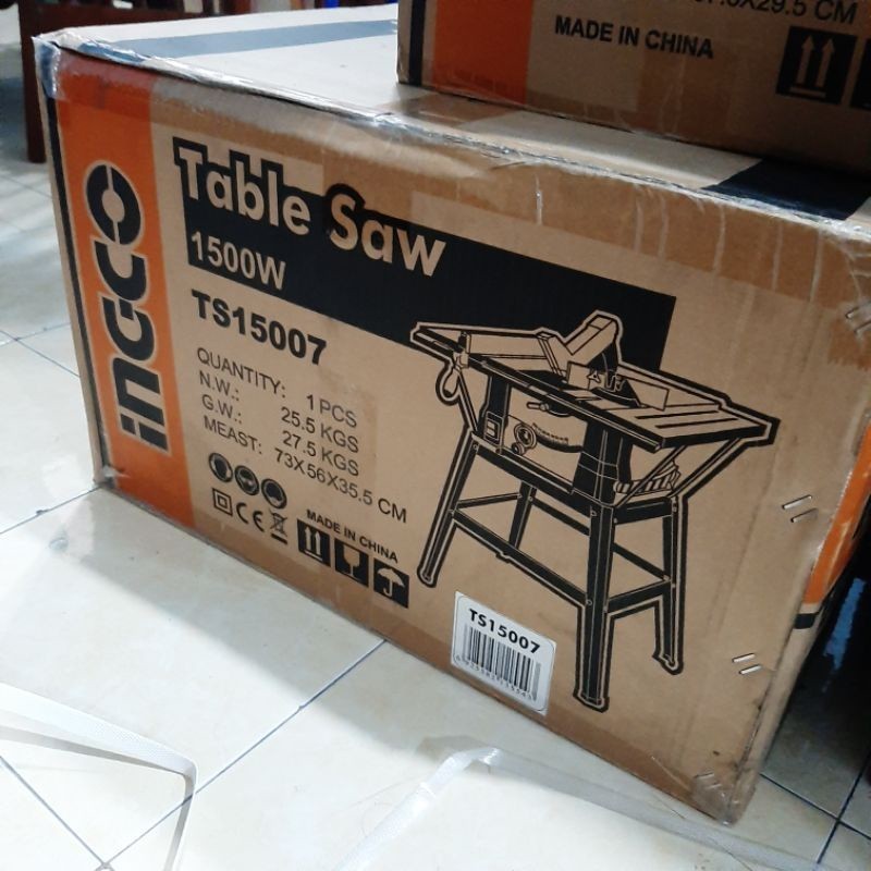 Jual MESIN MEJA POTONG KAYU 10 INCH TABLE SAW INGCO TS15007 | Shopee ...