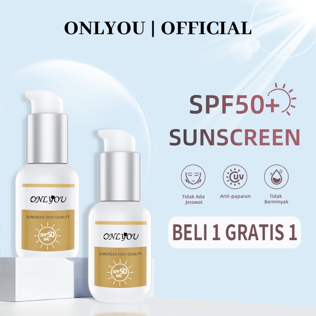 Jual 【Beli 1 Gratis 1】ONLYOU Sunscreen UV Defender Protector SPF50+ PA+ ...