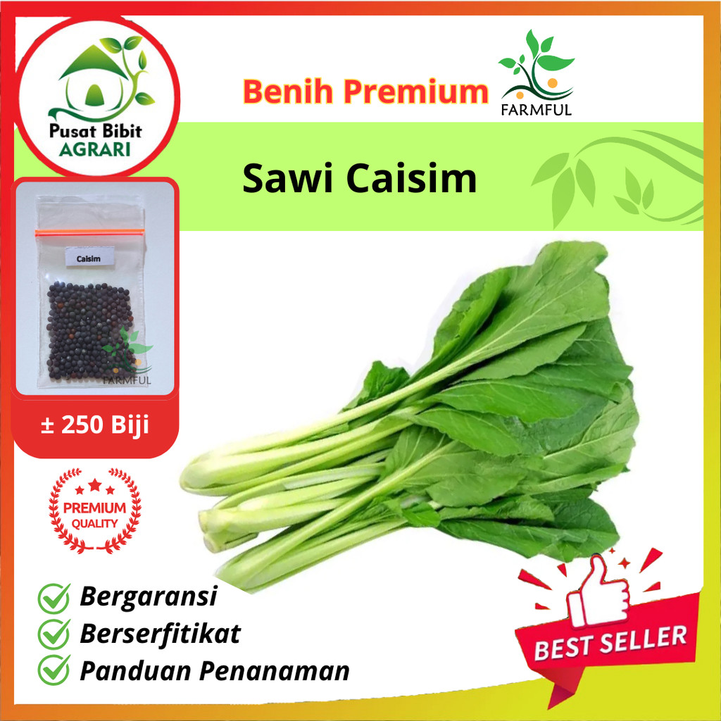 Jual Benih Sayuran Sawi Caisim Unggul Pusat Bibit Agrari | Shopee Indonesia