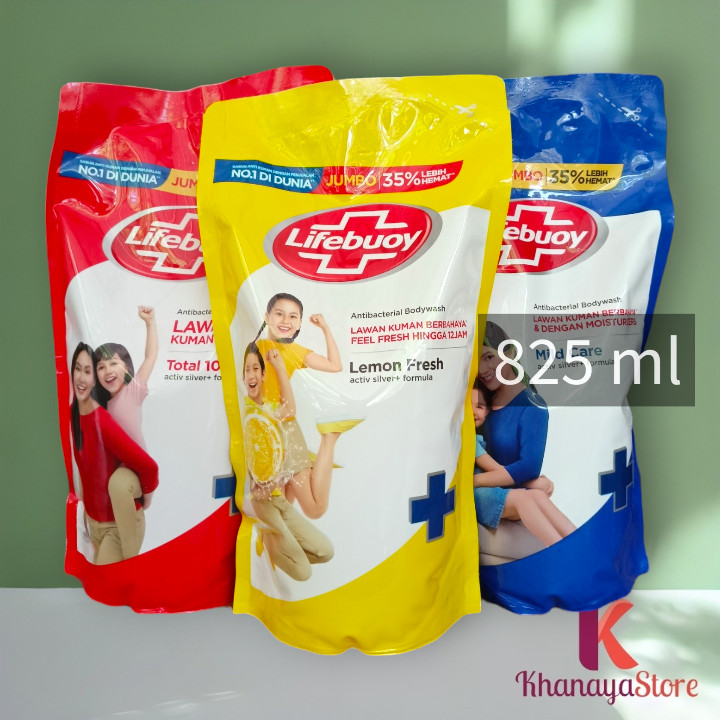 Jual Lifebuoy Body Wash Refill jumbo besar 825 ml 850 ml 900 ml Total ...