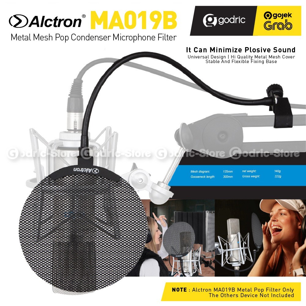 Jual ALCTRON MA019B Metal Pop Filter | Shopee Indonesia